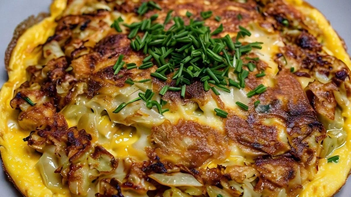 Económica y fácil receta de tortilla de repollo, huevo y queso - Infoagro