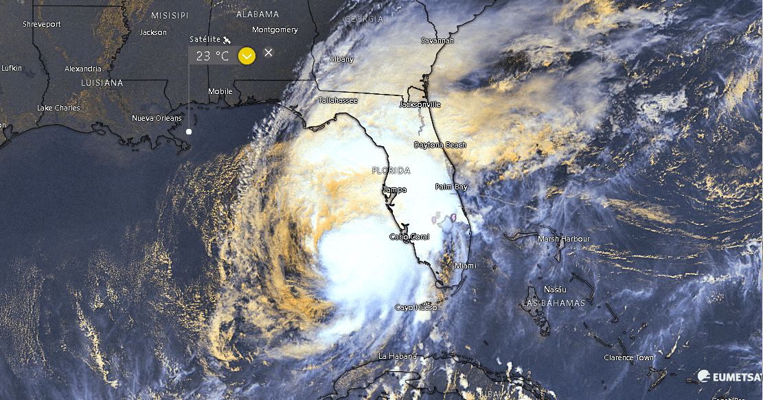 Así se ve el impacto de Milton en la Florida "Una histórica tormenta ...