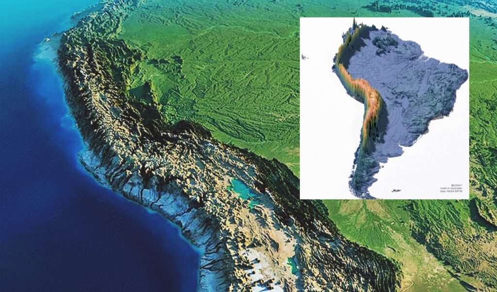 Asombroso: El relieve de las cordilleras de los Andes como pocas veces ...